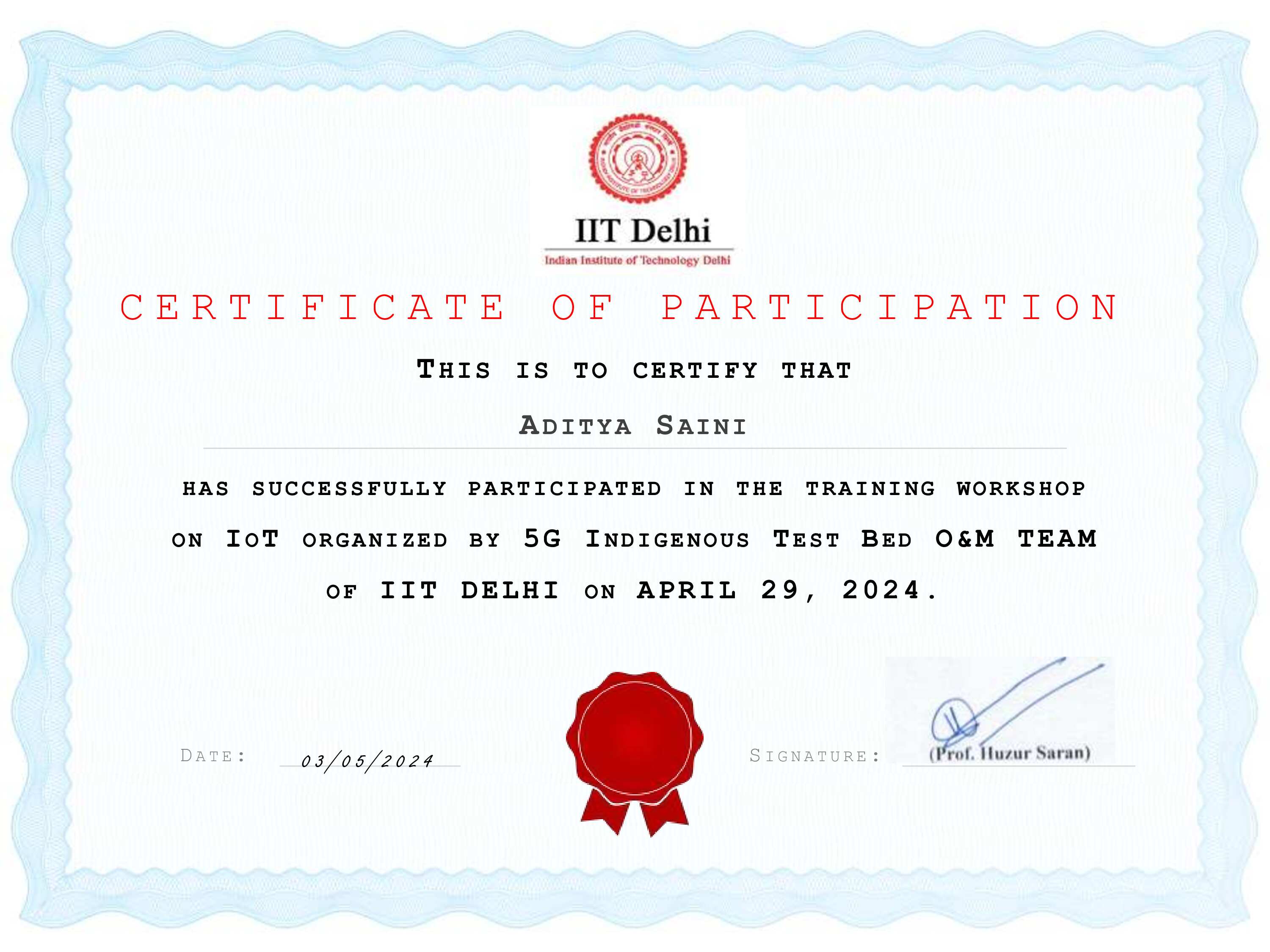 Aditya Saini Portfolio Website